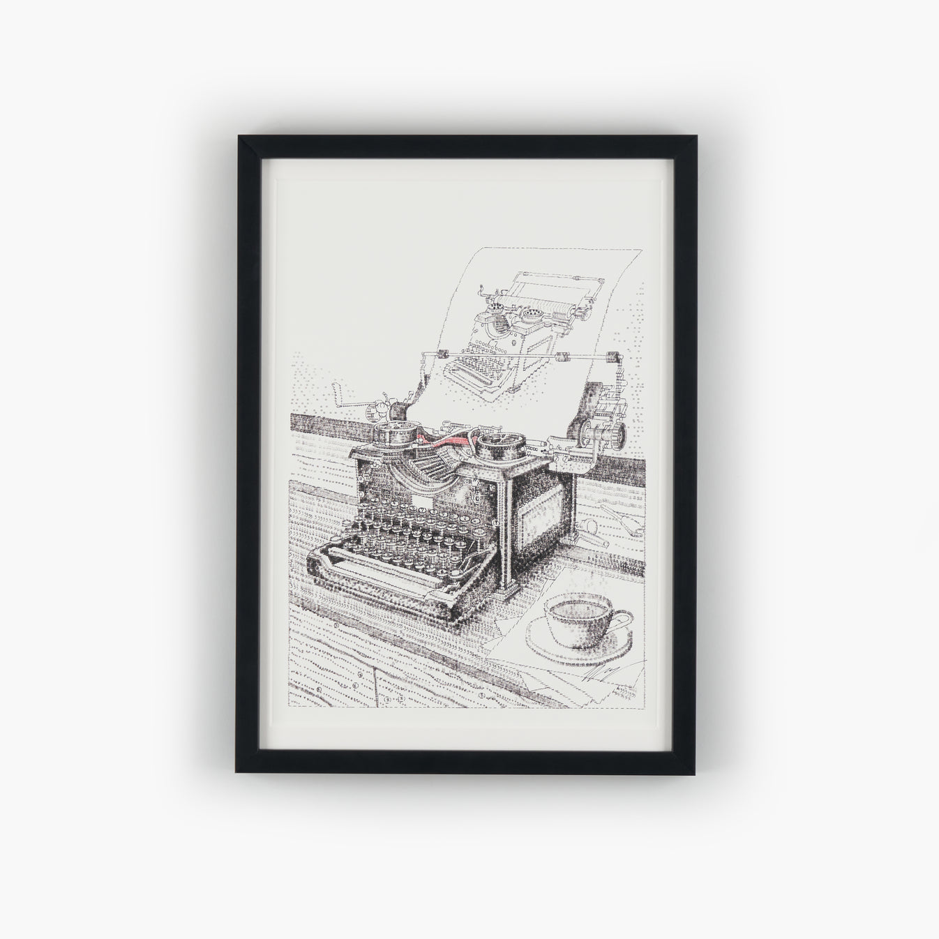 Typewriter Typing A Typewriter – James Cook Artwork Shop