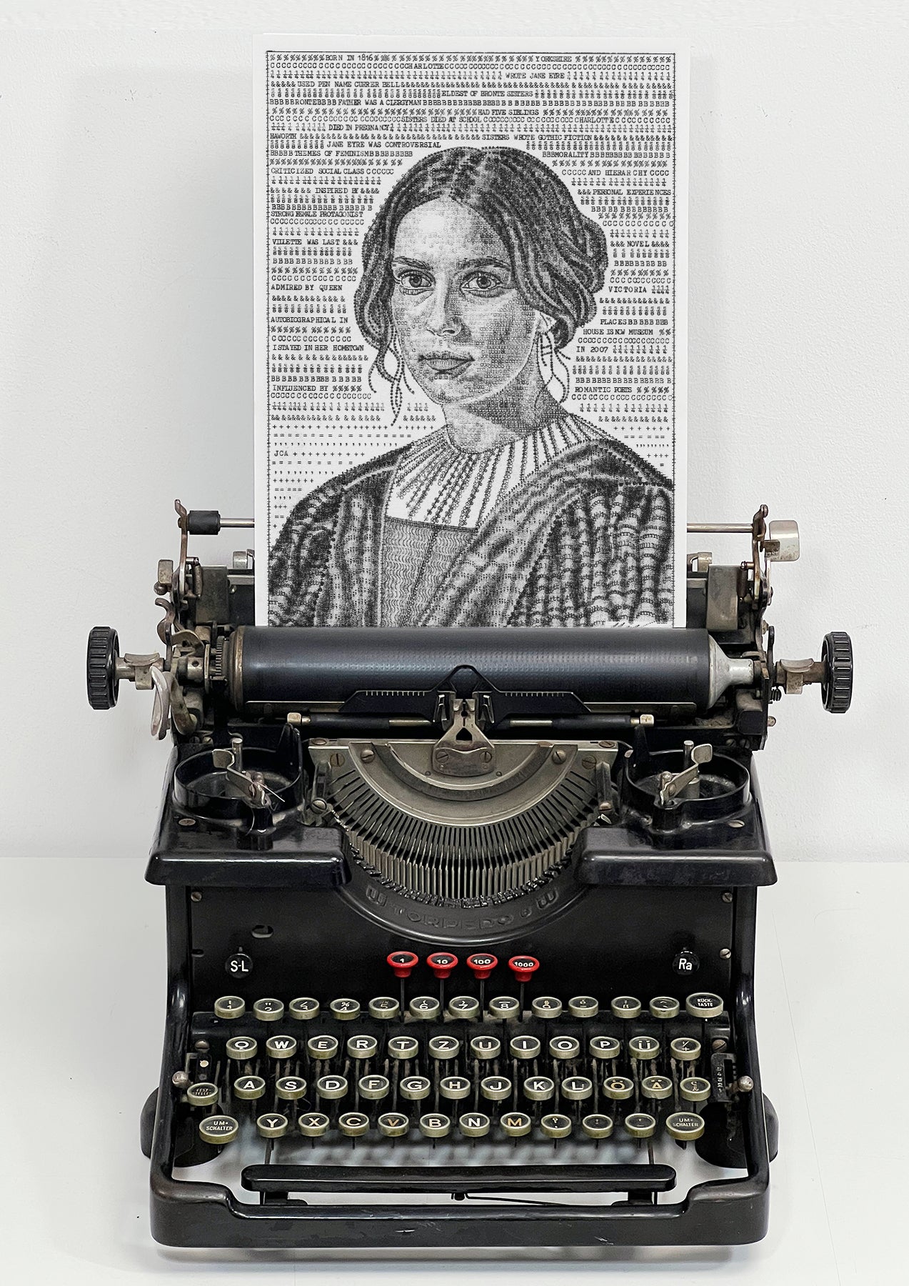 Original Artwork: Author Charlotte Brontë – James Cook Artwork Shop
