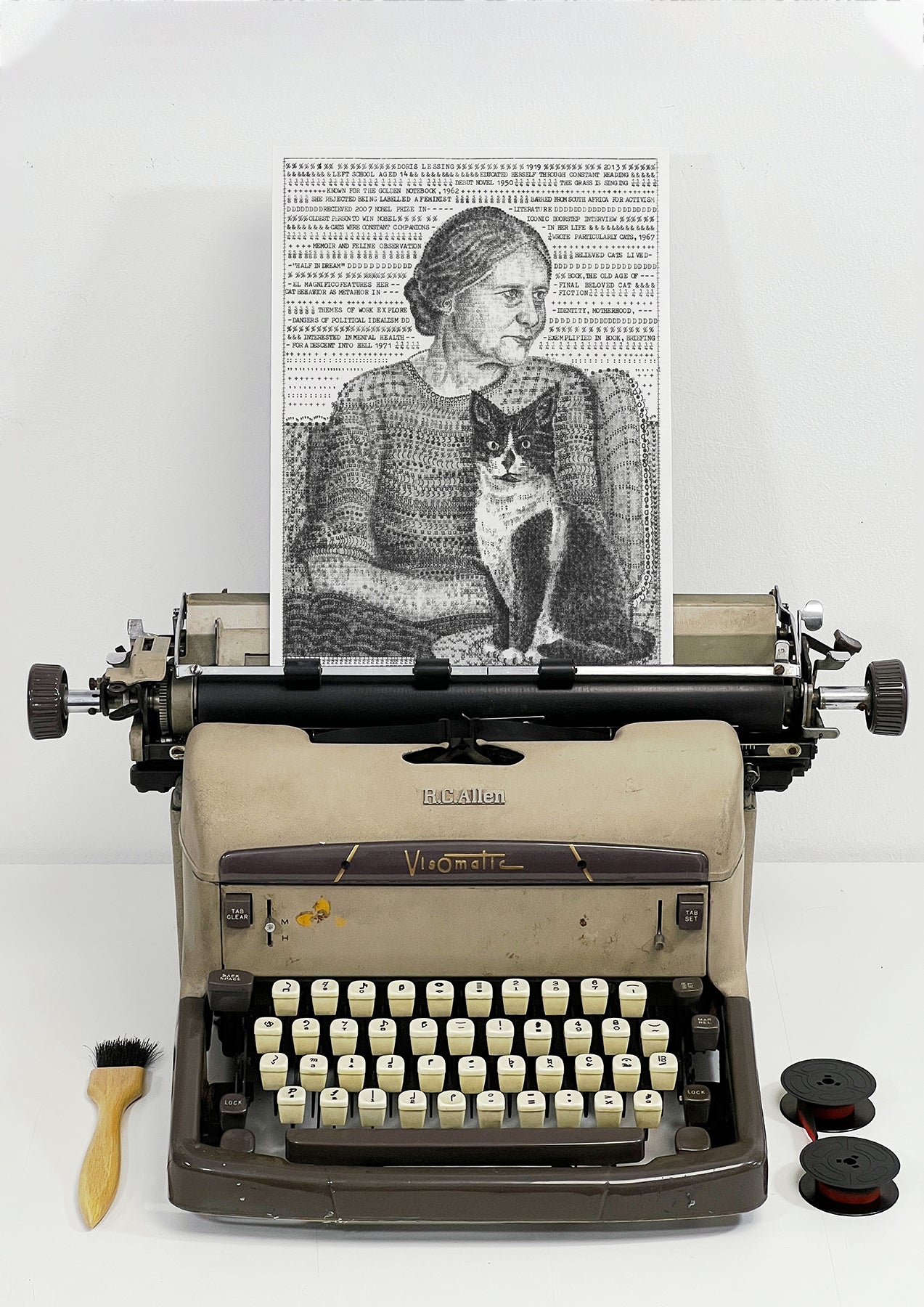 Original Artwork: Author Doris Lessing – James Cook Artwork Shop